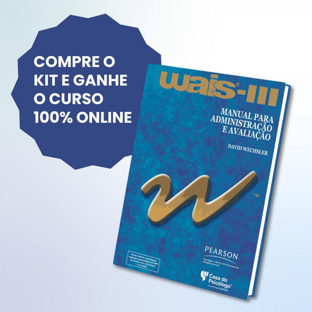 WAIS III - Escala de Inteligência Wechsler para Adultos - Kit